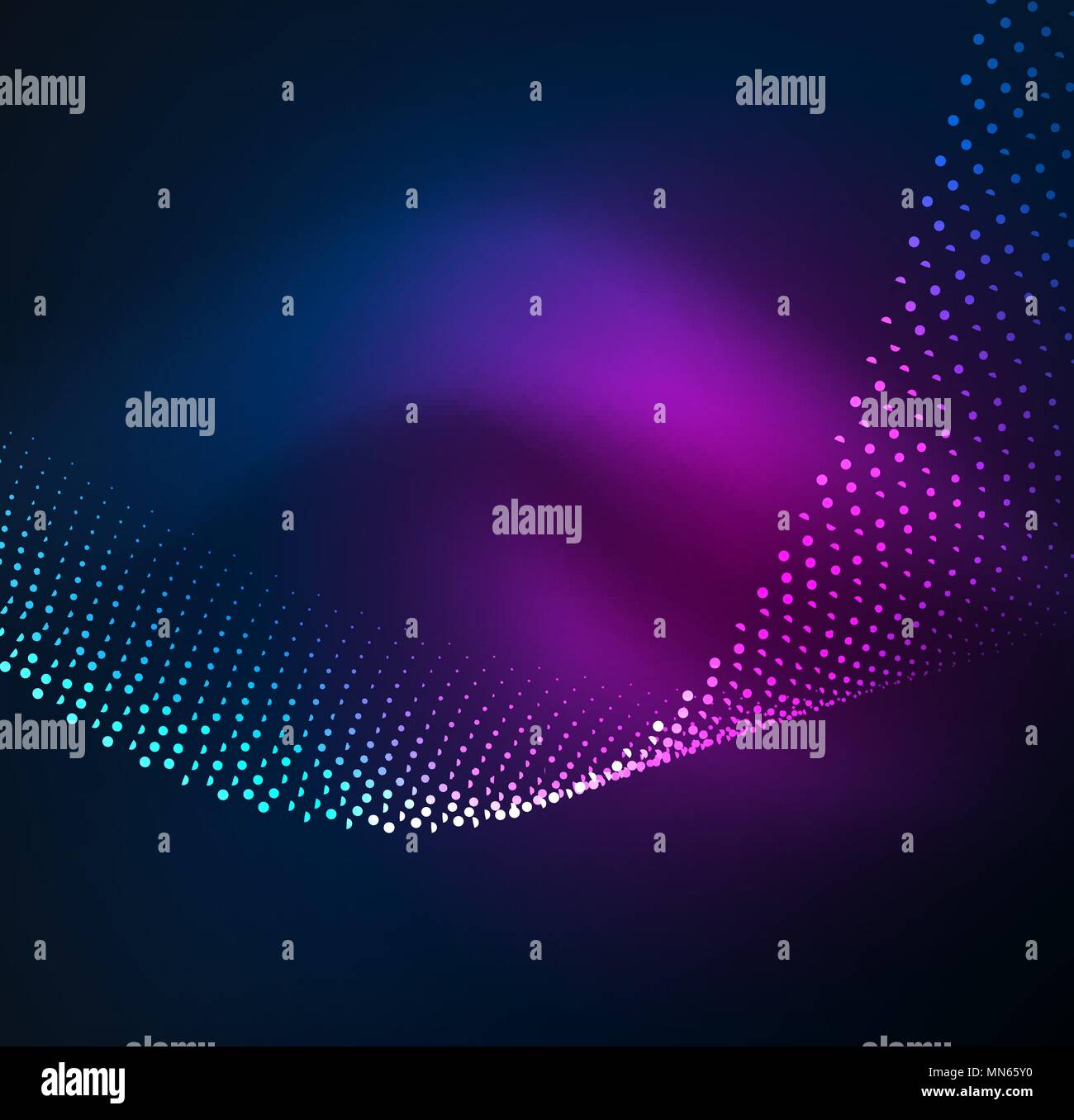 3d Illuminated Wave Of Glowing Particles 3d Illuminated Wave Of Glowing Particles Hud Design
