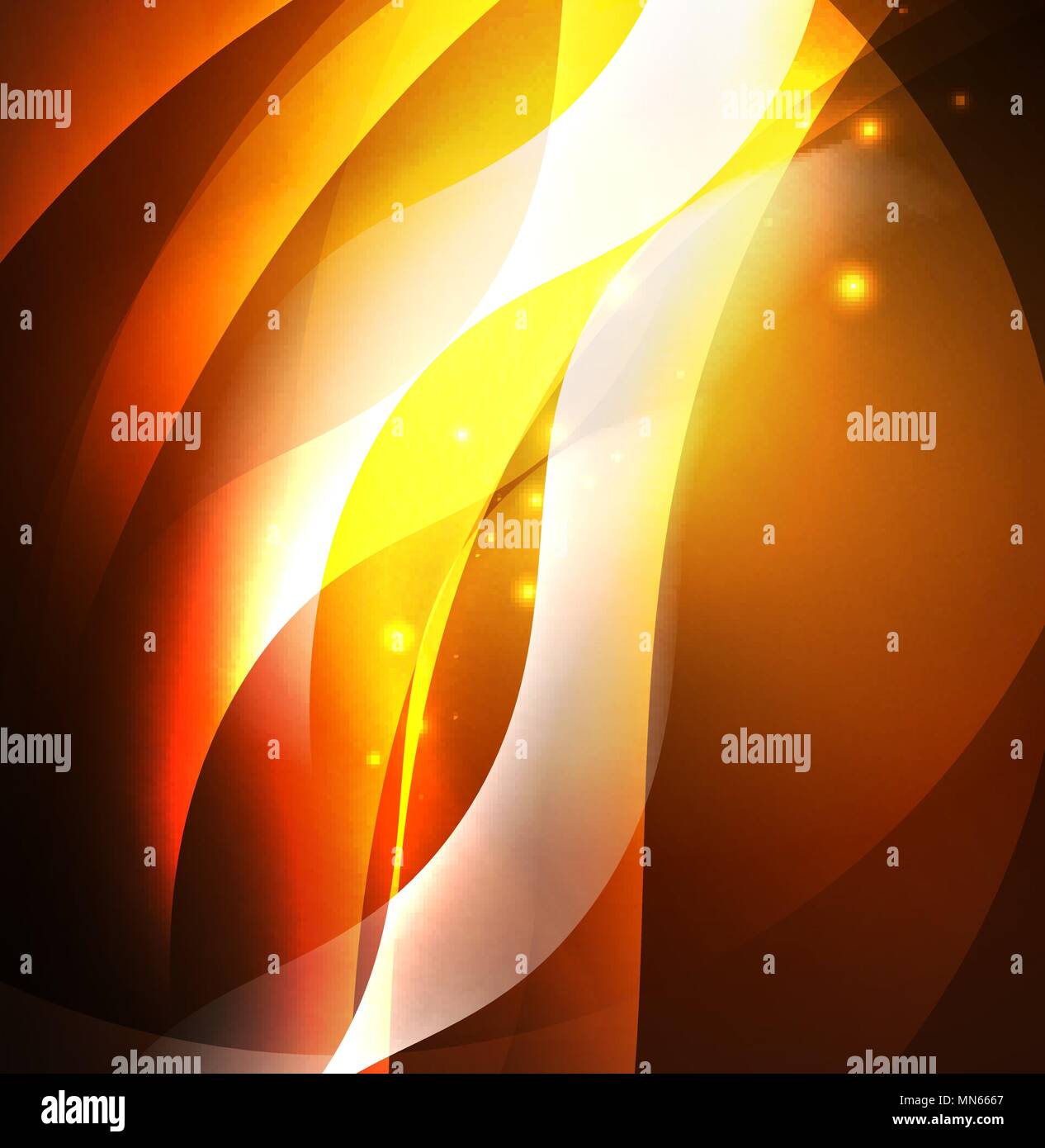 Illuminated neon waves. Vector abstract illuminated neon waves Stock ...