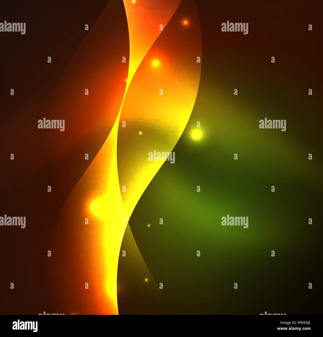 Illuminated neon waves. Vector abstract illuminated neon waves Stock Vector Image & Art - Alamy