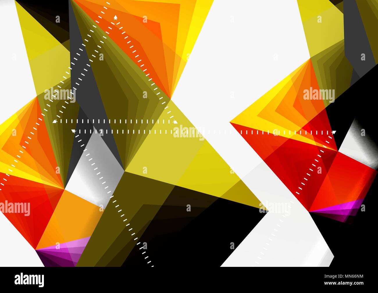 Vector low poly style 3d triangle line. Vector low poly style 3d ...