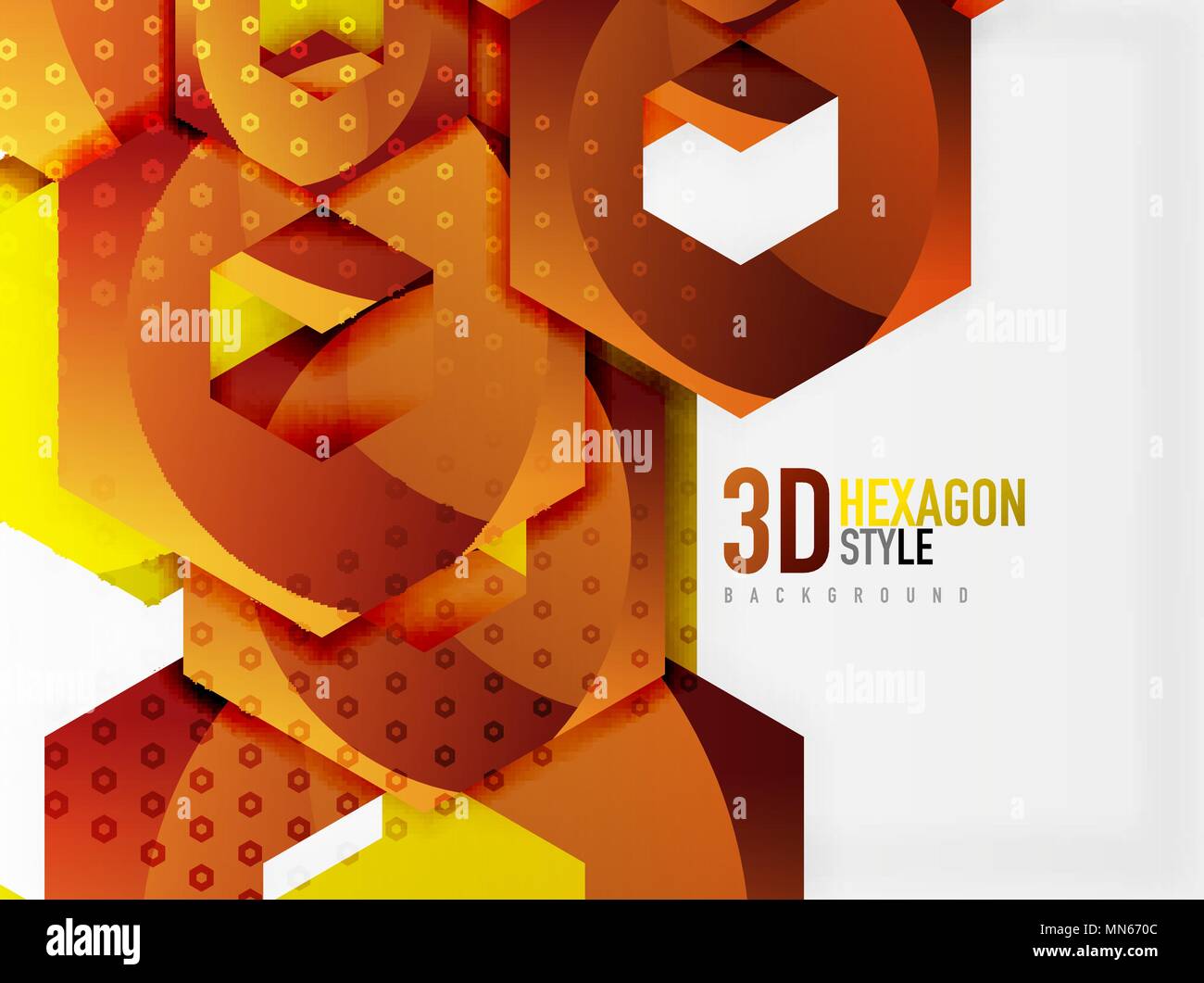 Vector 3d hexagon background. Vector 3d effect hexagon background Stock ...