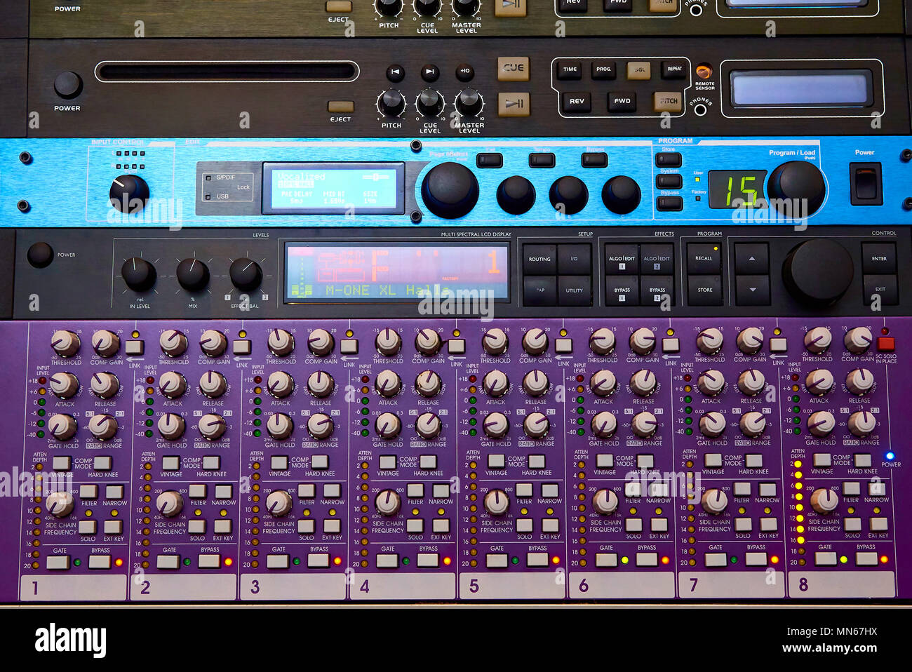 Professional audio video mixing desk hi-res stock photography and ...