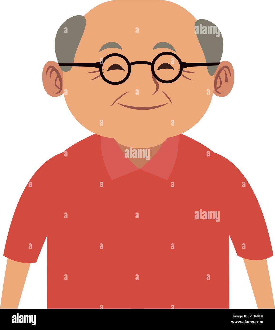 Cute Grandpa Cartoon