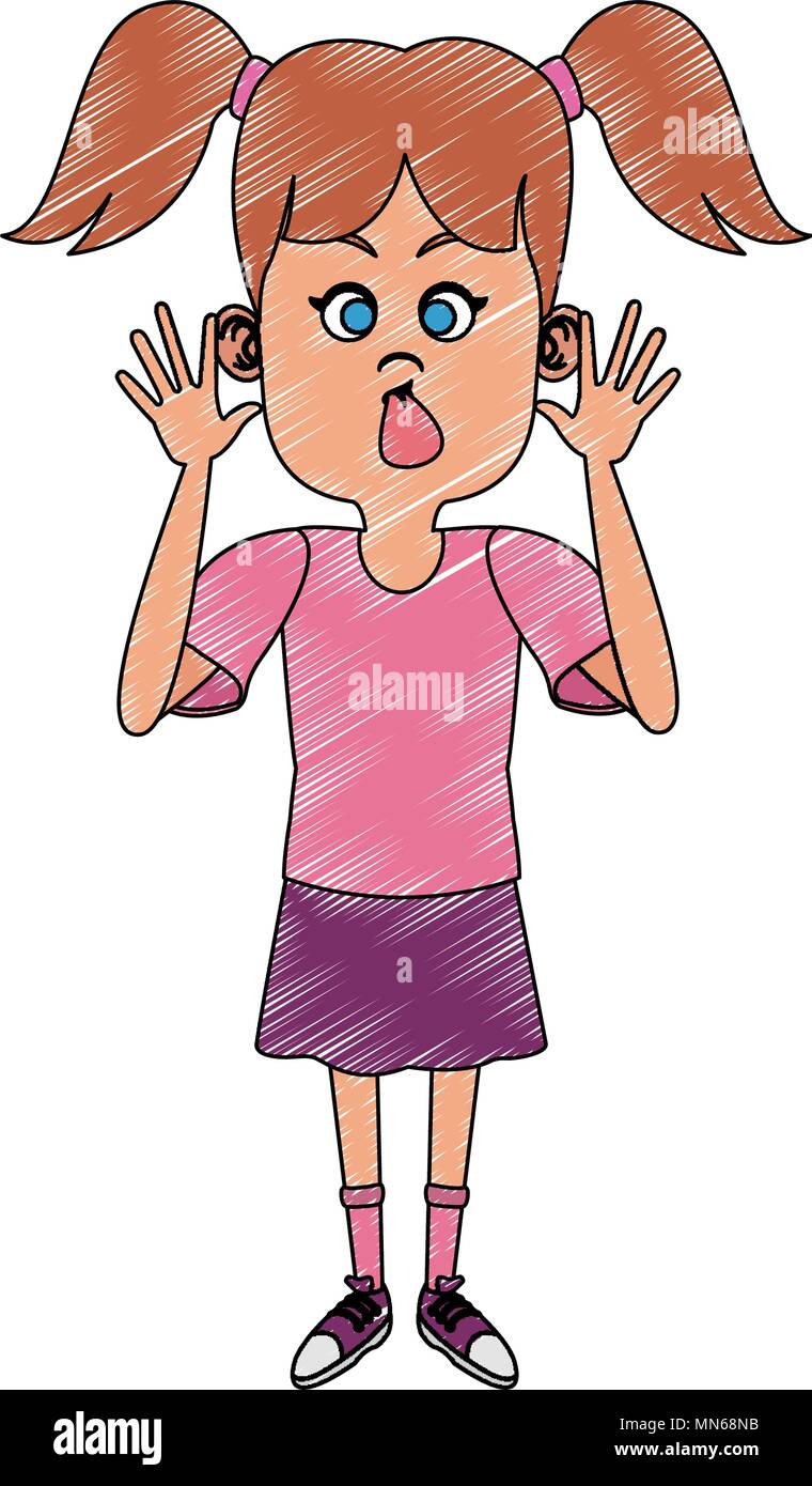 Kid Sticking Tongue Out