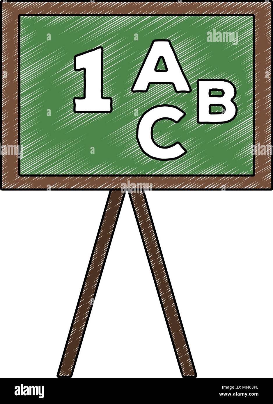 Blackboard with numbers Stock Vector Images - Alamy