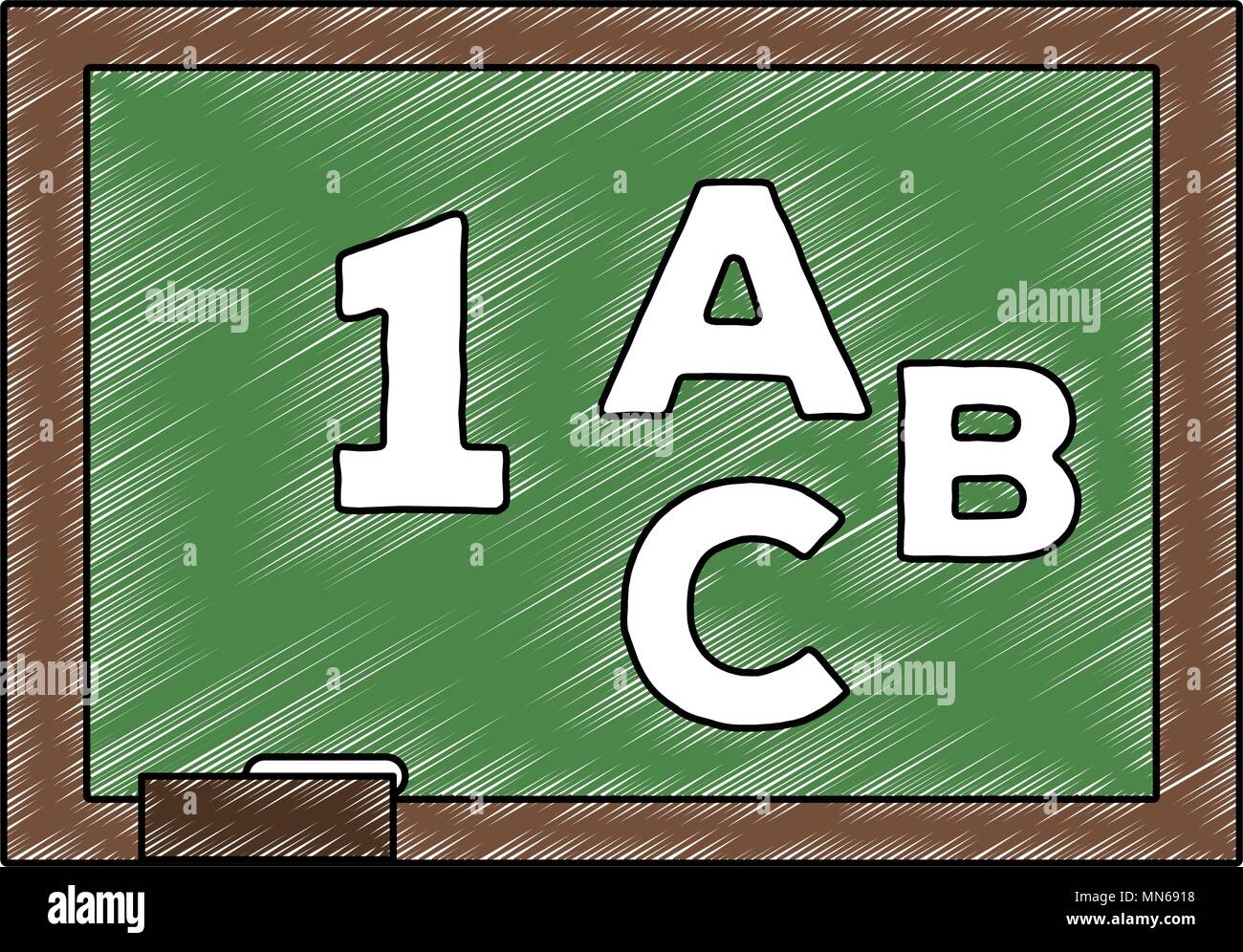 Blackboard with numbers Stock Vector Images - Alamy