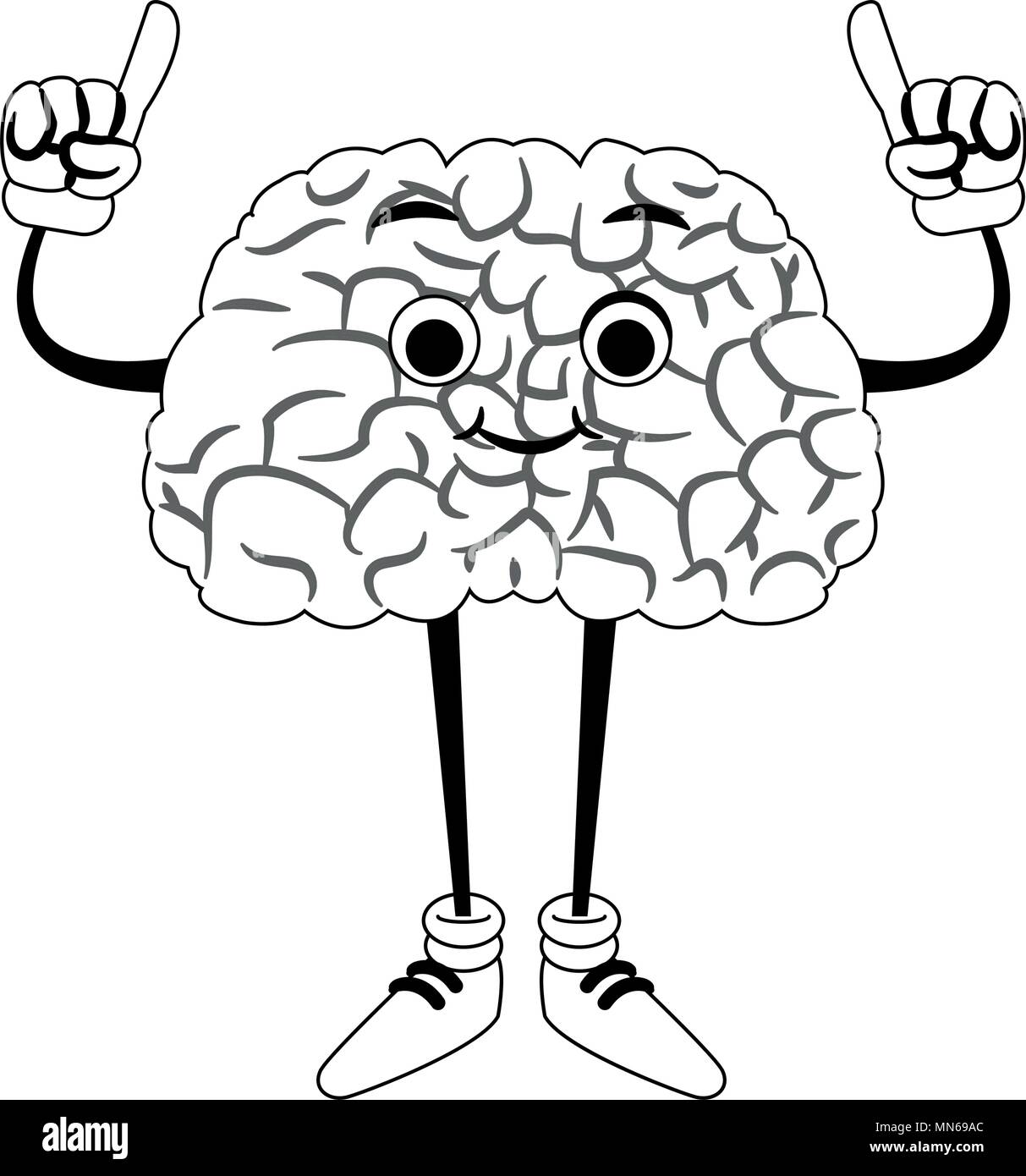 Funny Brain Clipart