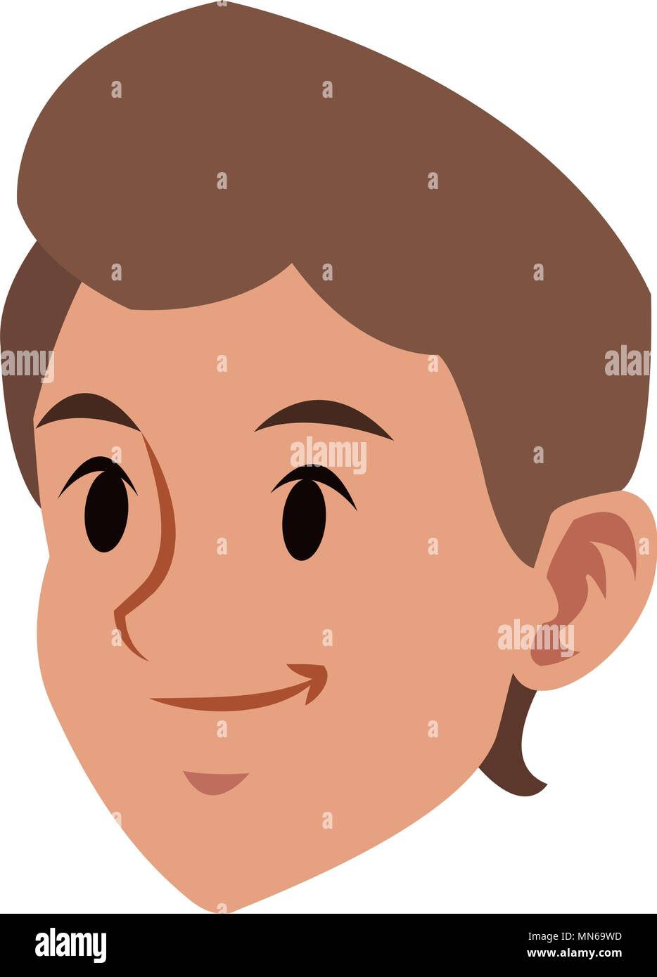 Young man face Stock Vector Image & Art - Alamy