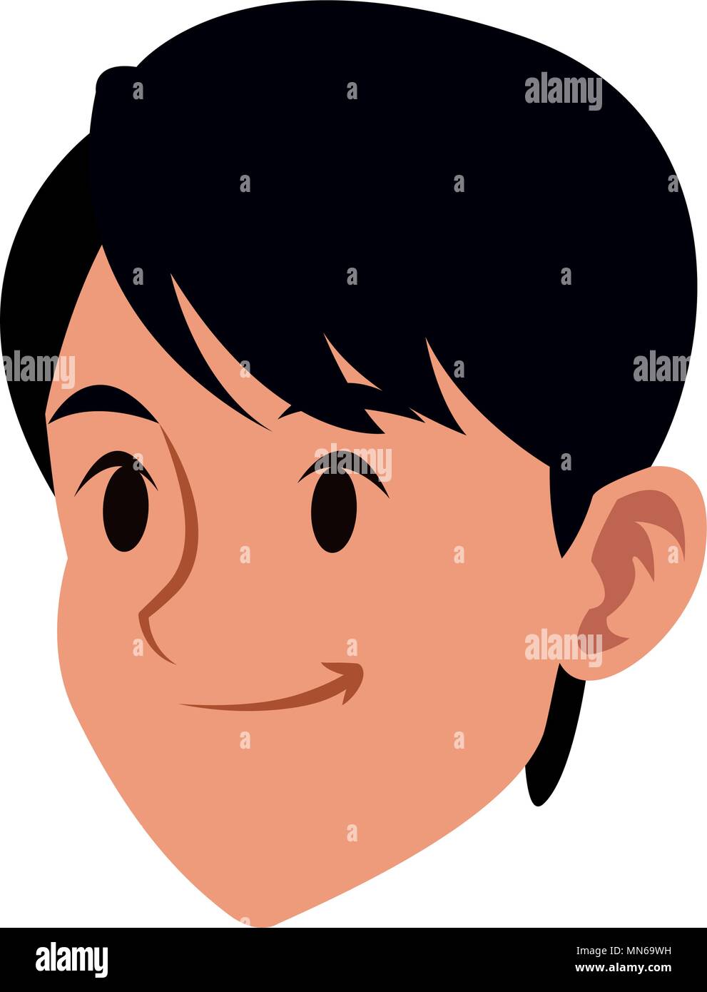 Young man face Stock Vector Image & Art - Alamy