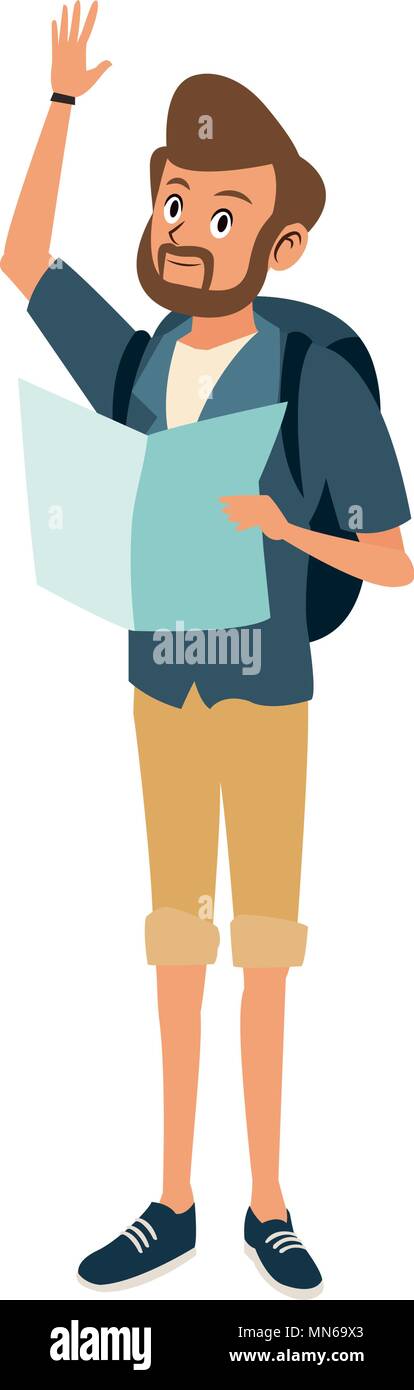 Tourist man cartoon Stock Vector Image & Art - Alamy