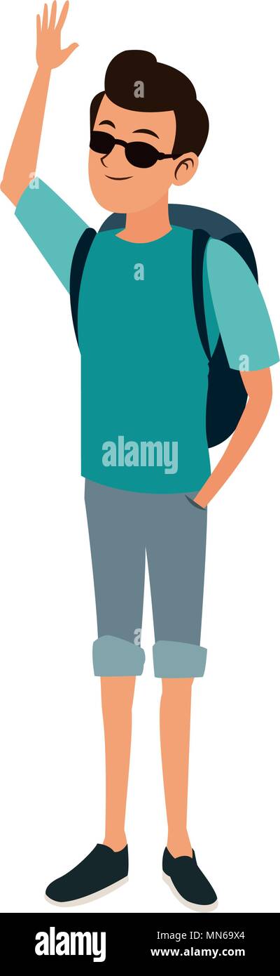 Tourist man cartoon Stock Vector Image & Art - Alamy