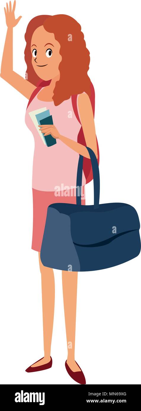 Tourist woman cartoon Stock Vector Image & Art - Alamy
