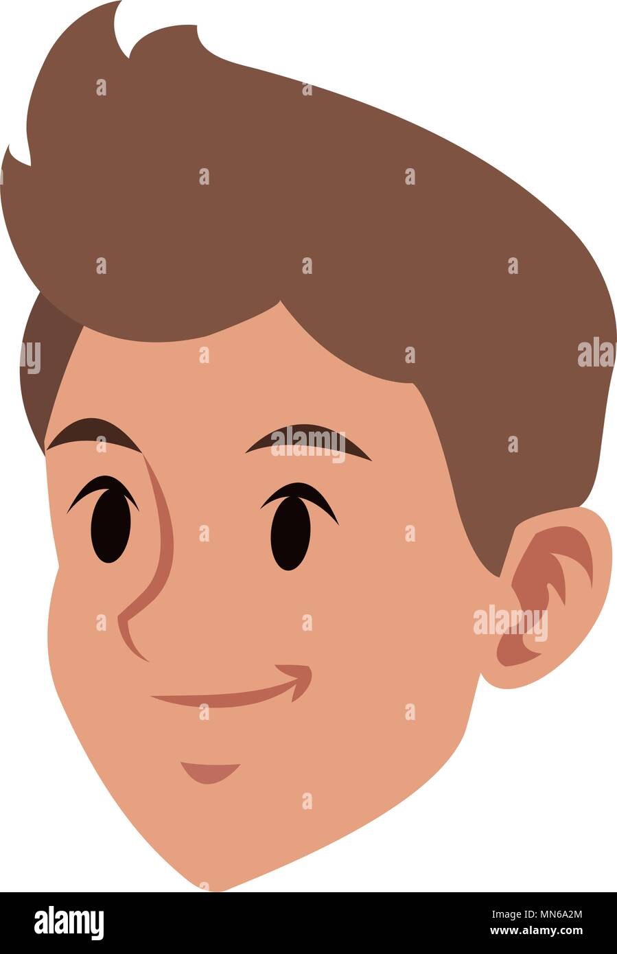 Young man face Stock Vector Image & Art - Alamy