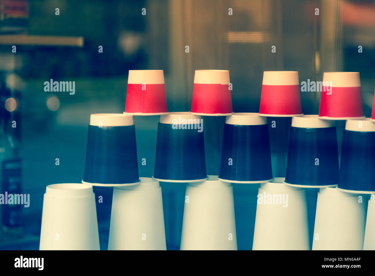 Paper cups pyramid hi-res stock photography and images - Alamy