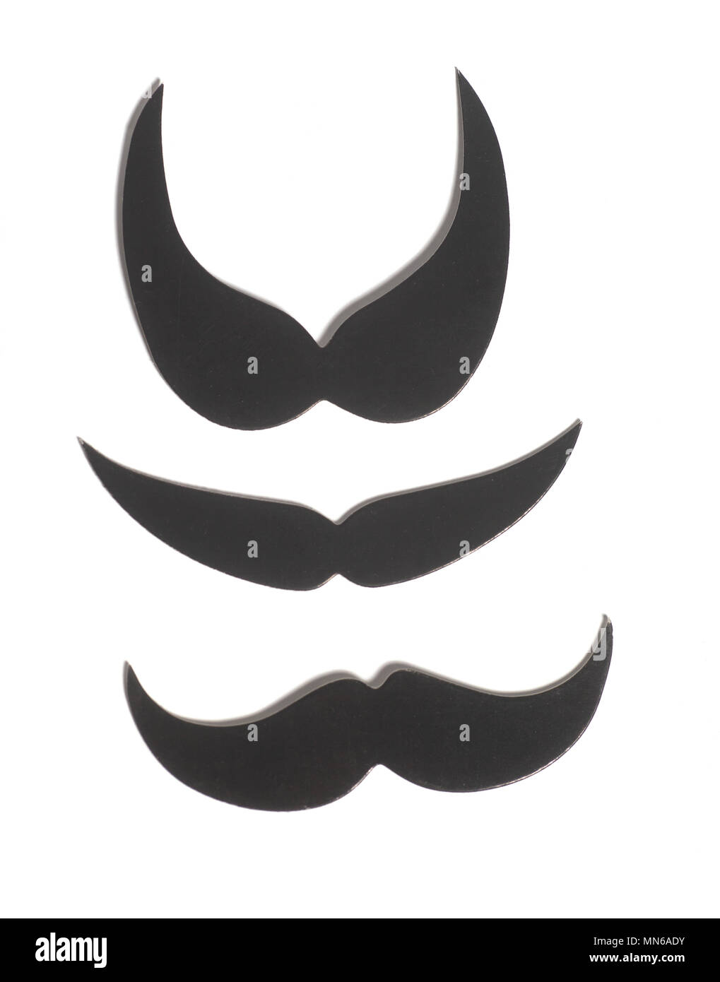Set of Mustache isolated on white background Stock Photo - Alamy
