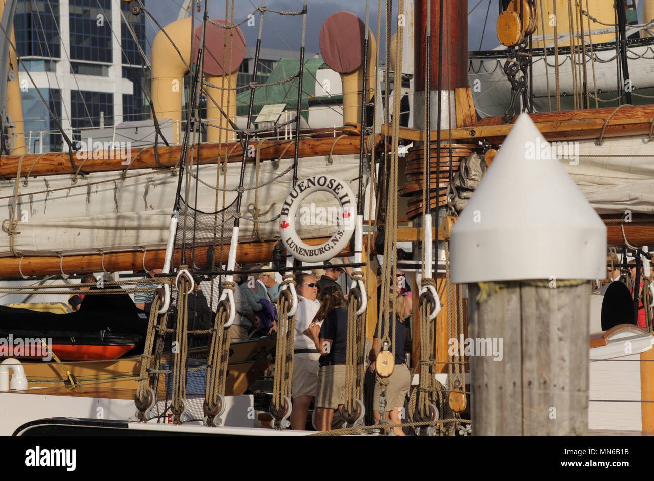 Bluenose Ii Schooner In Halifax Harbor High Resolution Stock ...