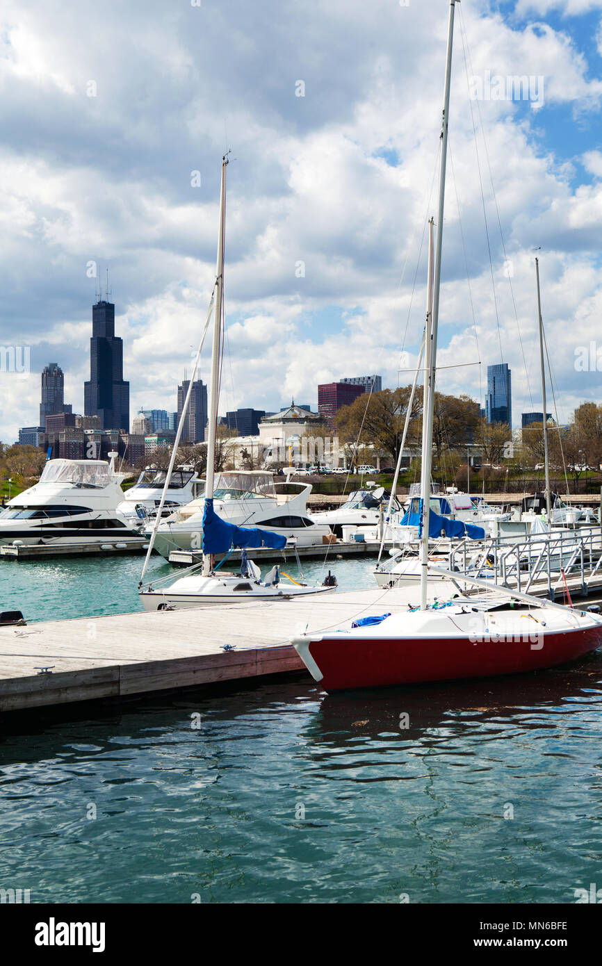 Burnham harbor hi-res stock photography and images - Alamy