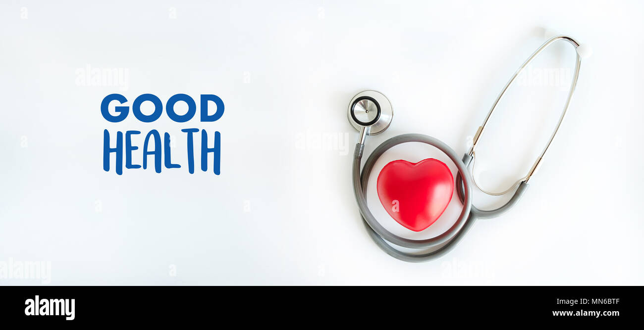 Healthcare medical Good health food Healthy medical equipment on top ...