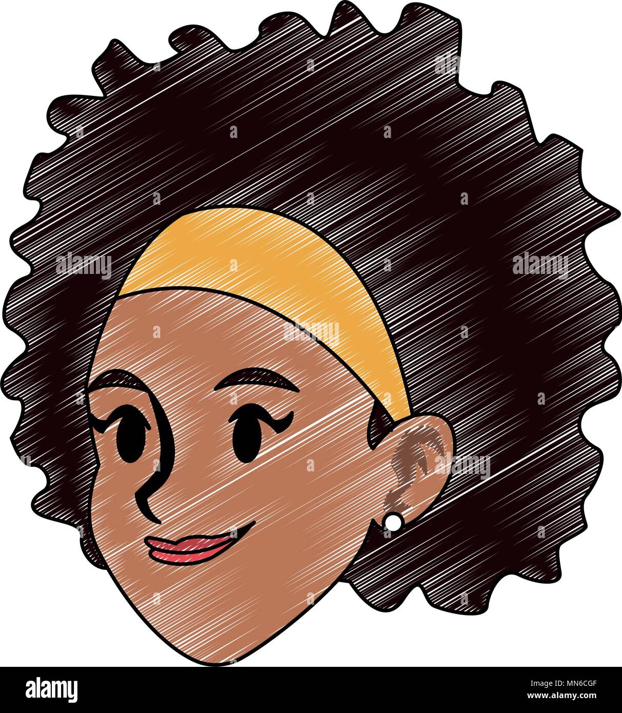 Young woman face scribble Stock Vector Image & Art - Alamy