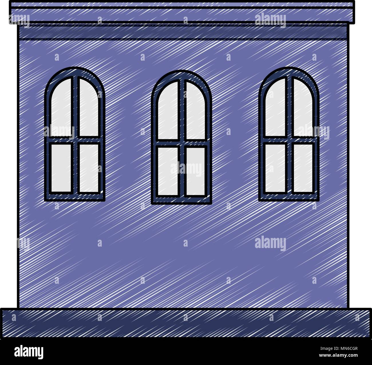 Urban building isolated scribble Stock Vector Image & Art - Alamy