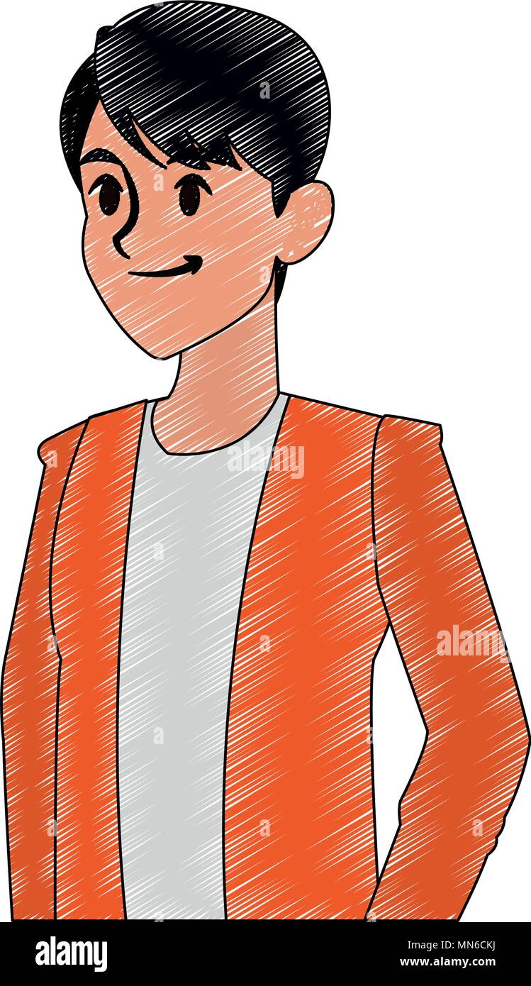 Young man cartoon scribble Stock Vector Image & Art - Alamy