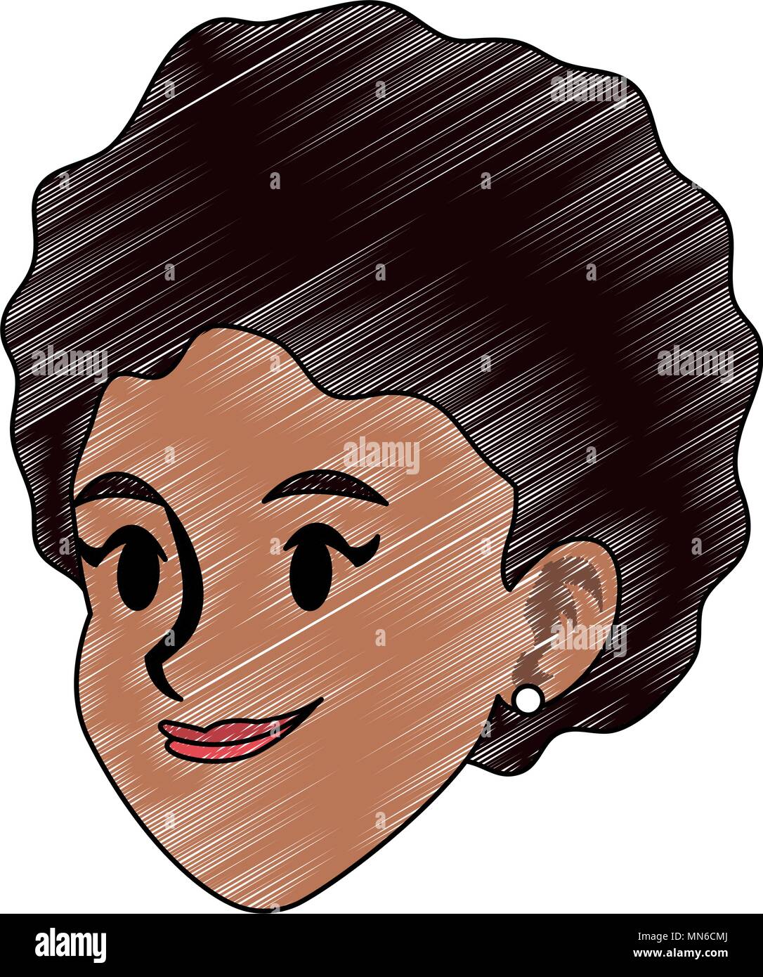 Young woman face scribble Stock Vector Image & Art - Alamy