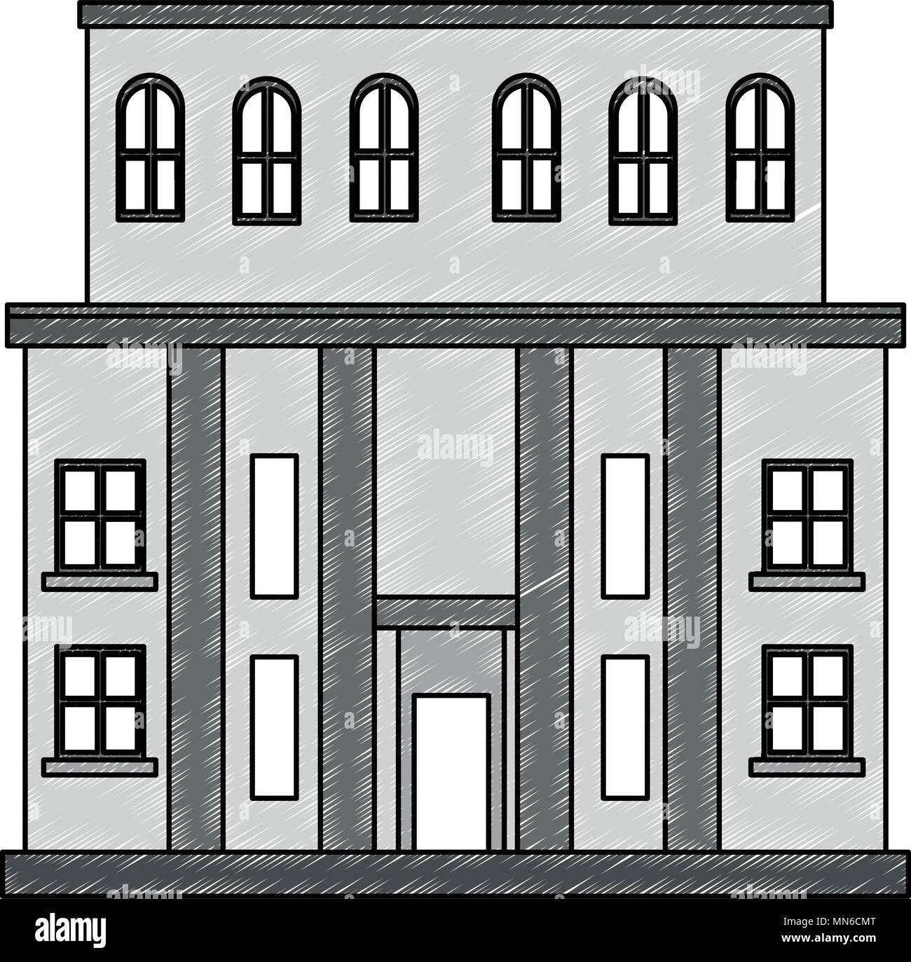 Urban building isolated scribble Stock Vector Image & Art - Alamy