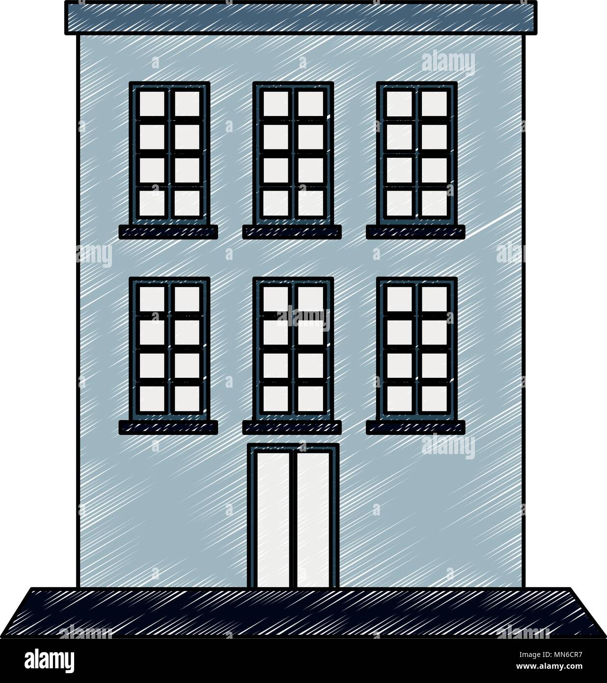 Urban building isolated scribble Stock Vector Image & Art - Alamy