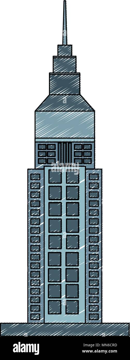 Skyscraper building isolated scribble Stock Vector Image & Art - Alamy