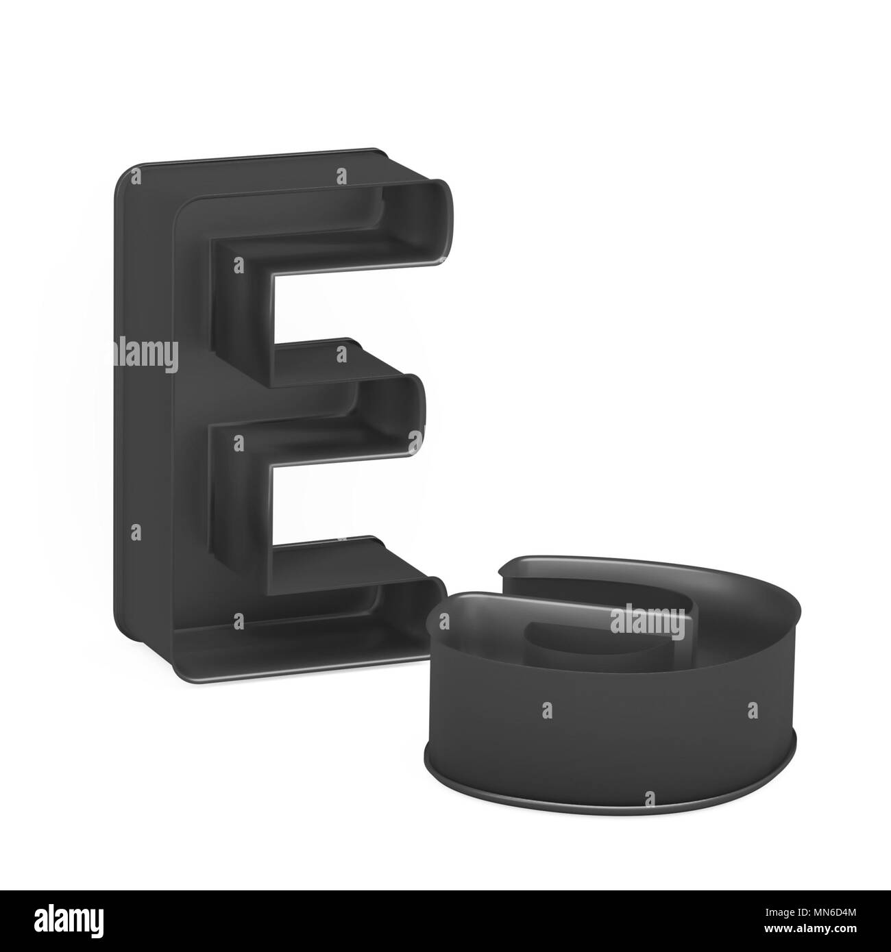 Metal baking anodized nonstick or PTFE cake pan set of capital and ...