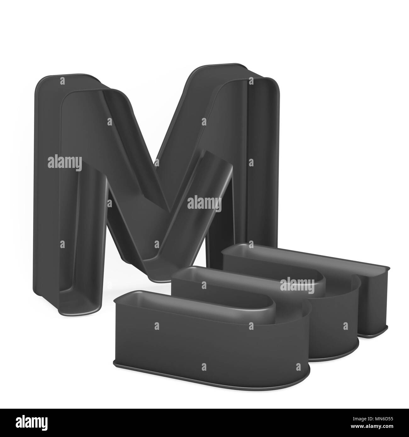 Metal baking anodized nonstick or PTFE cake pan set of capital and ...