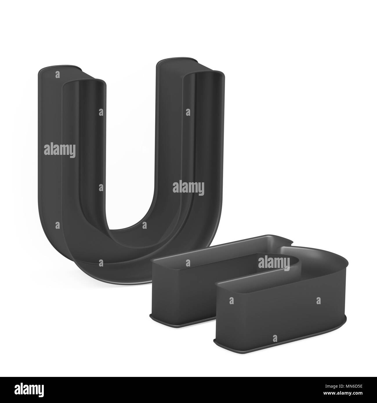 Metal baking anodized nonstick or PTFE cake pan set of capital and ...