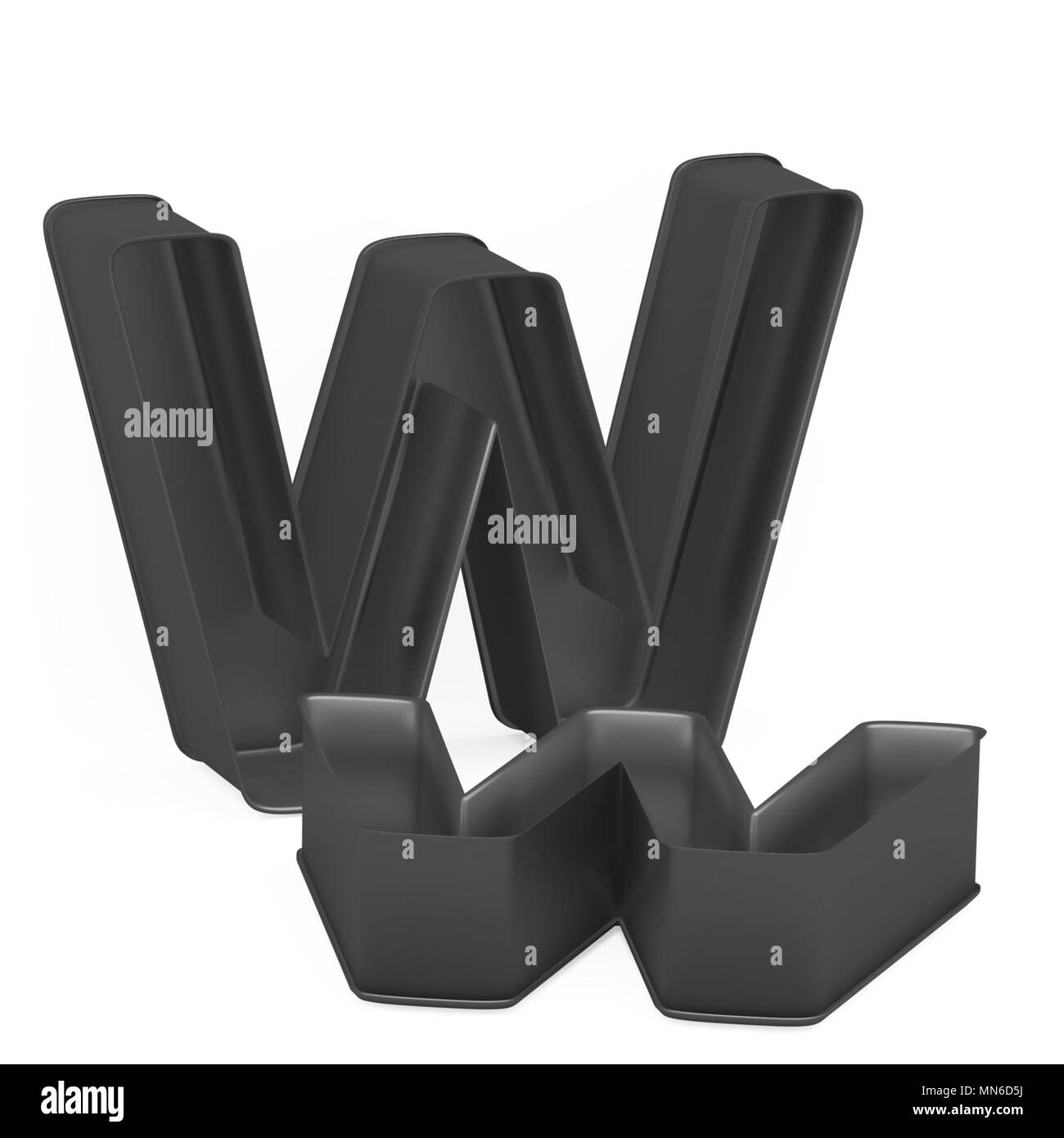 Metal baking anodized nonstick or PTFE cake pan set of capital and ...