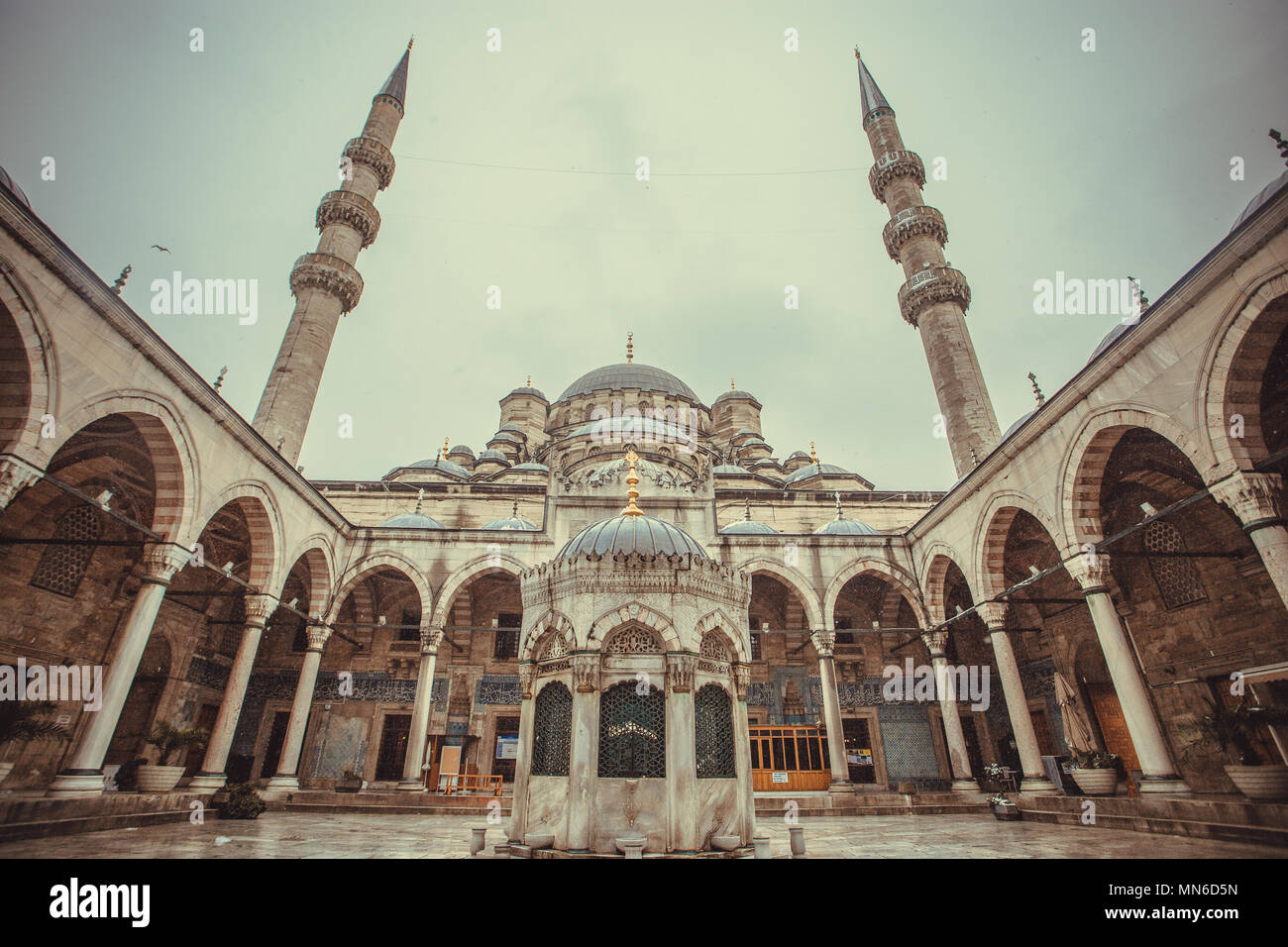 ISTANBUL/TURKEY- DECEMBER 24,2016: The New Mosque (Yeni Camii). The New ...