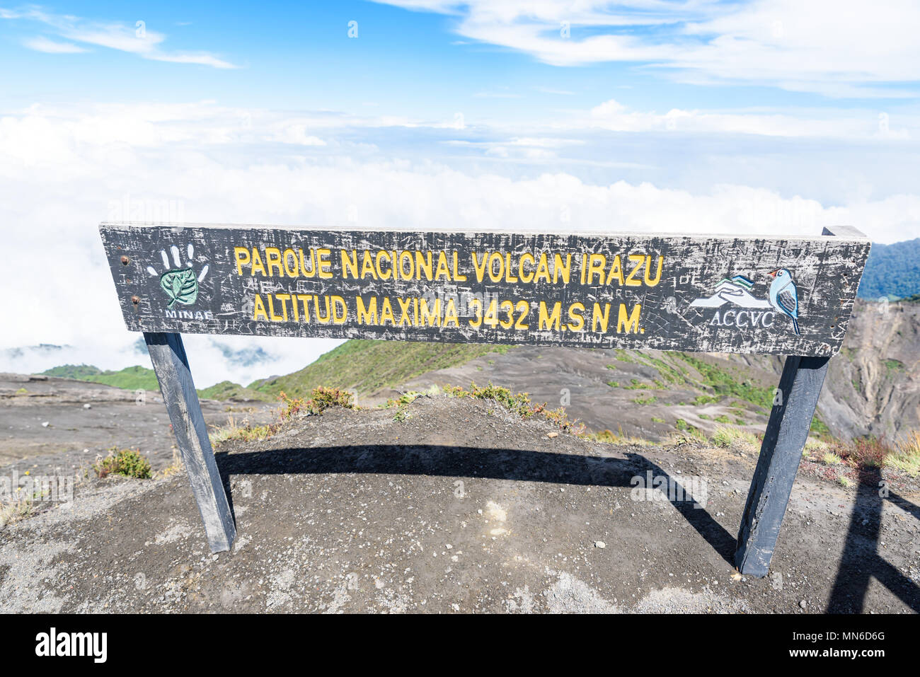 Volcanic eruption of irazu volcano hi-res stock photography and images ...