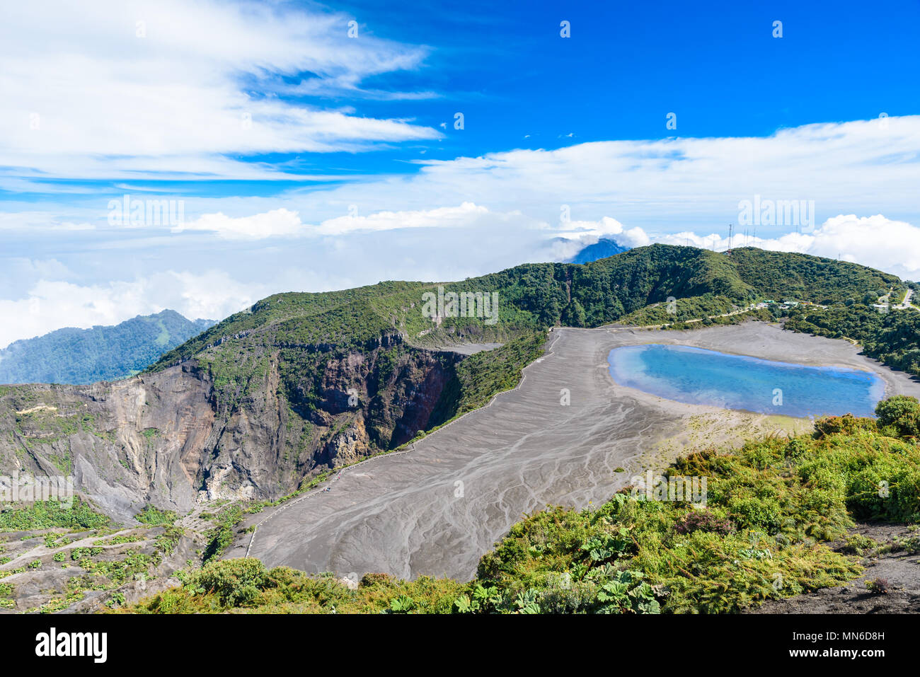 Irazu volcano - crater lake - Costa Rica Stock Photo - Alamy