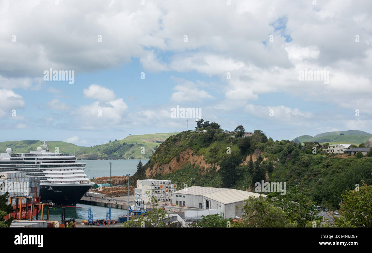 Dunedin, Otago, New Zealand-December 11,2016: Holland America Line ...