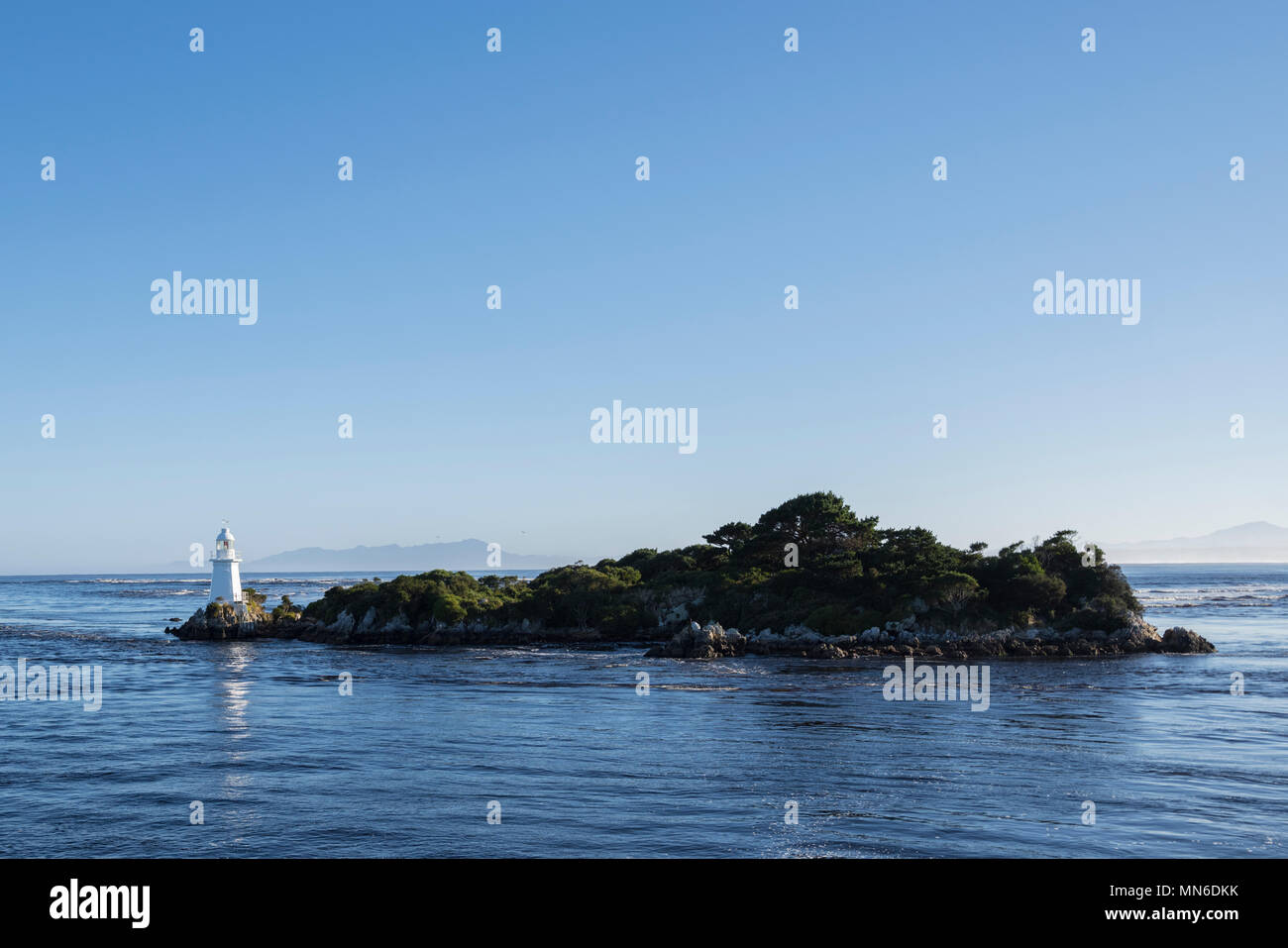 The Entrance Island Lighthouse, Hells gate, Macquarie Harbour, Tasmania ...