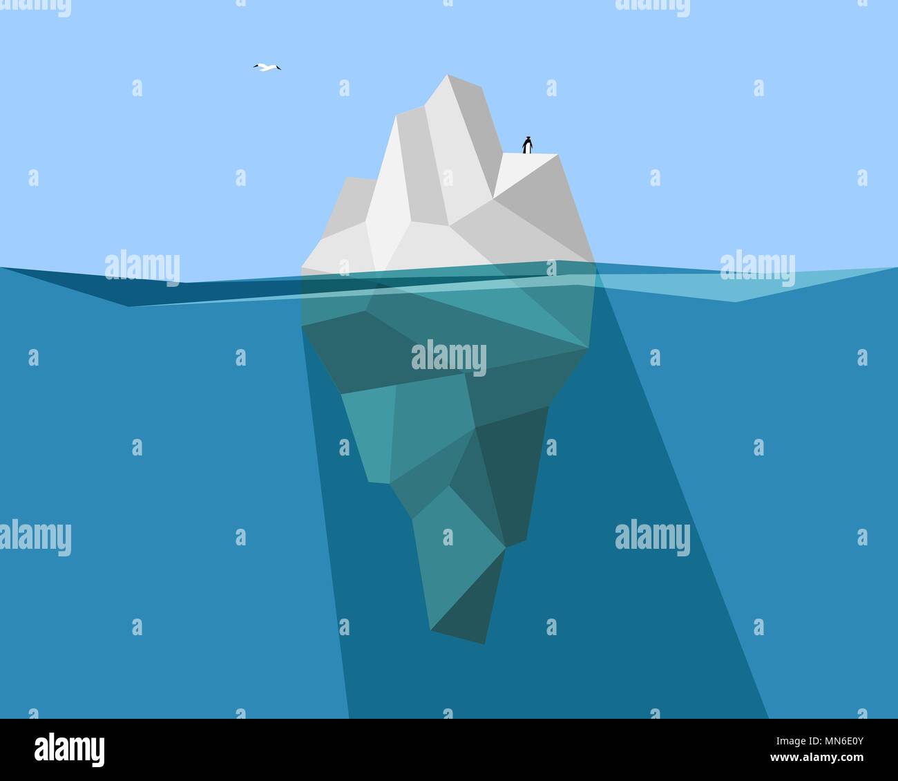 Albatross iceberg ice Stock Vector Images - Alamy