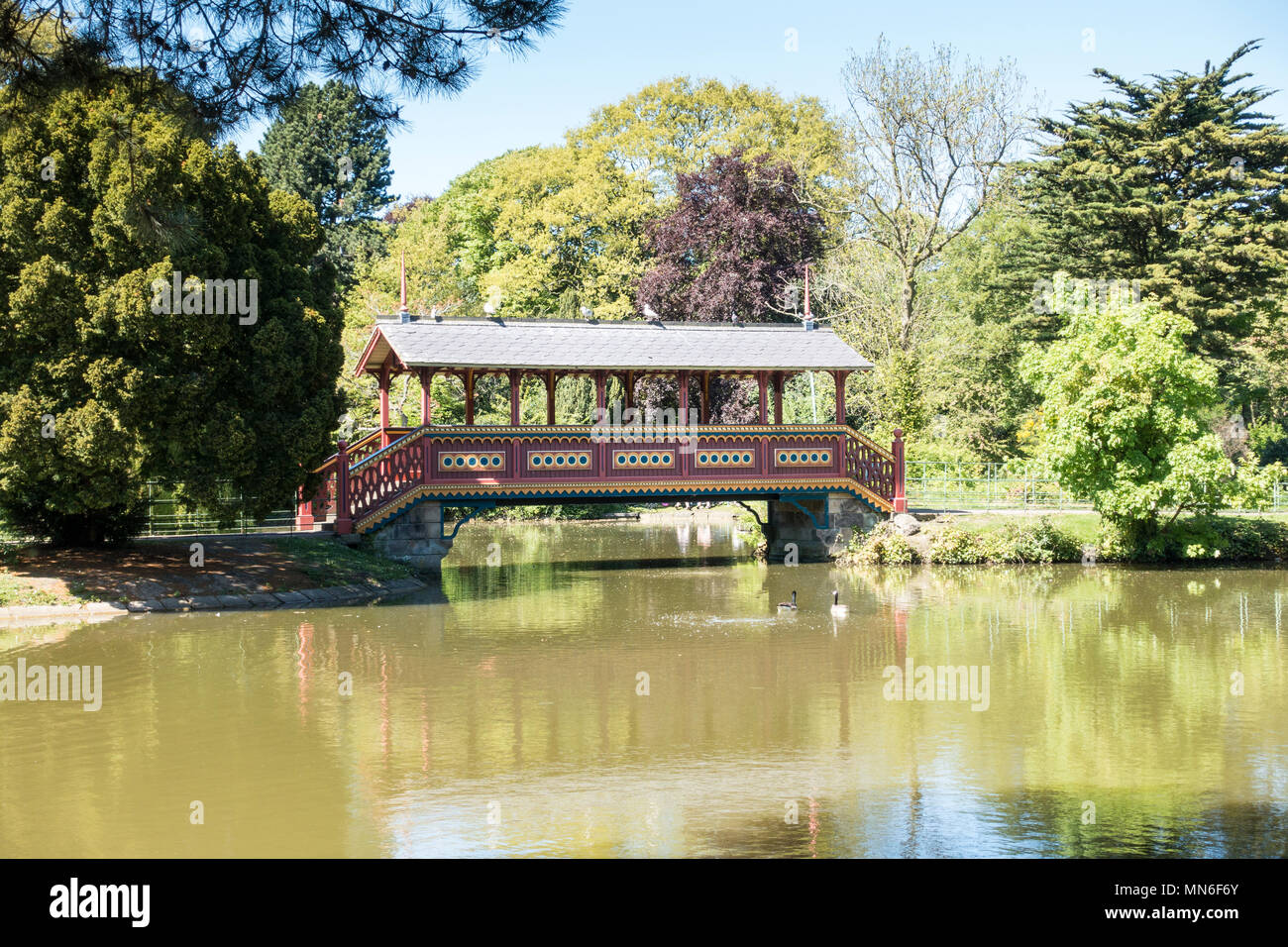 Swiss bridge birkenhead park hi-res stock photography and images - Alamy