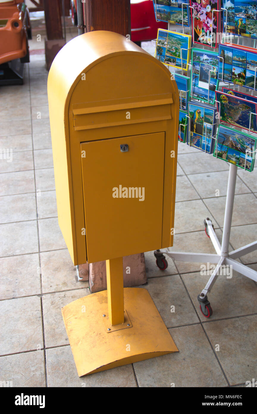 A mail box in the street Stock Photo - Alamy