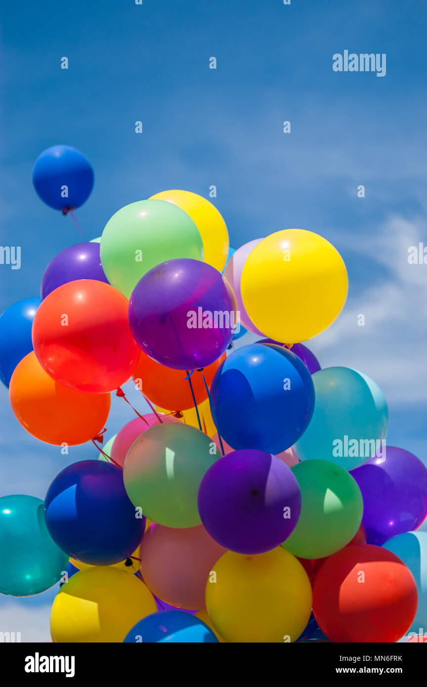 Balloons In Sky High Resolution Stock Photography and Images - Alamy