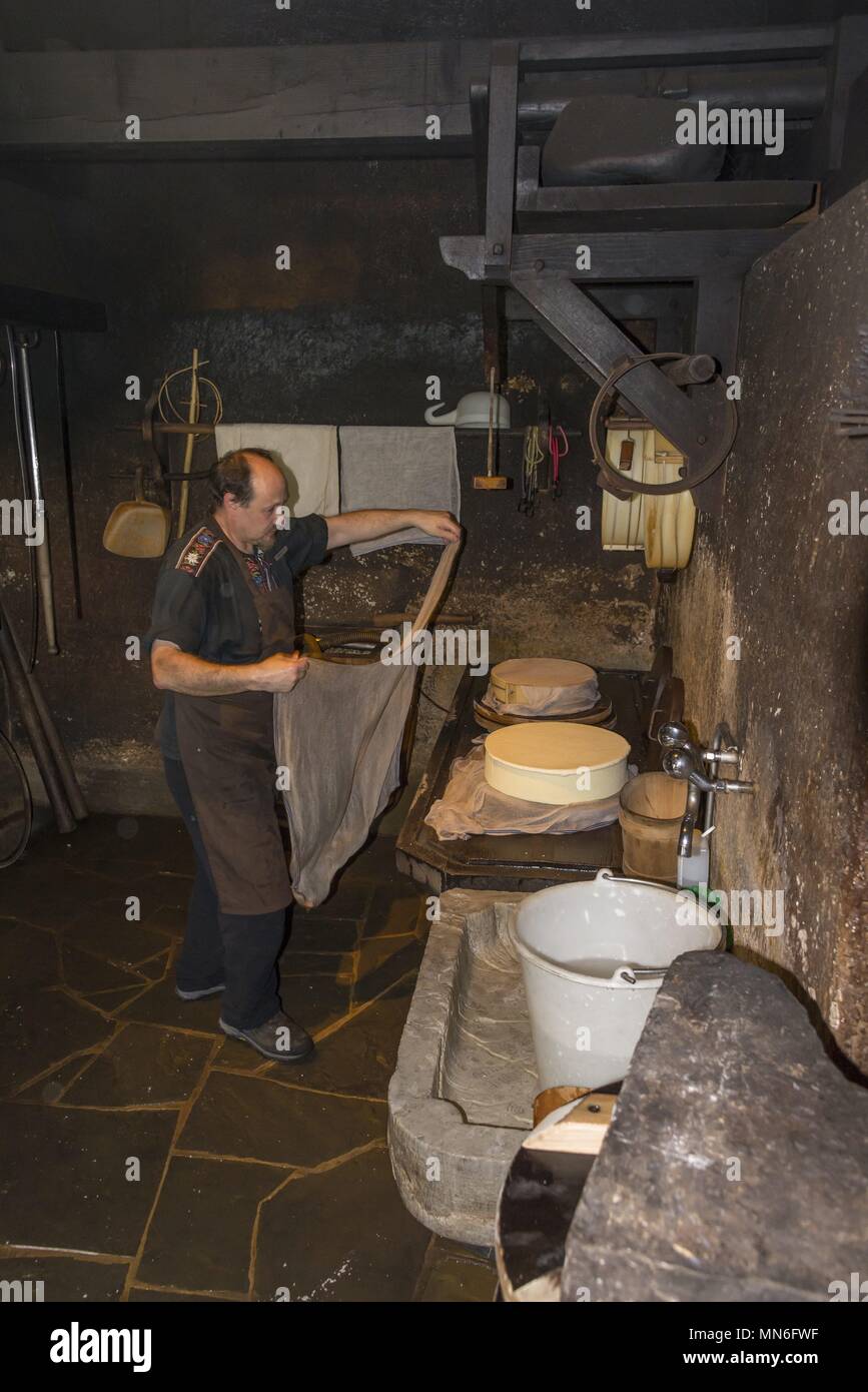 Switzerland Emmental cheese factory June 2017 | usage worldwide Stock ...