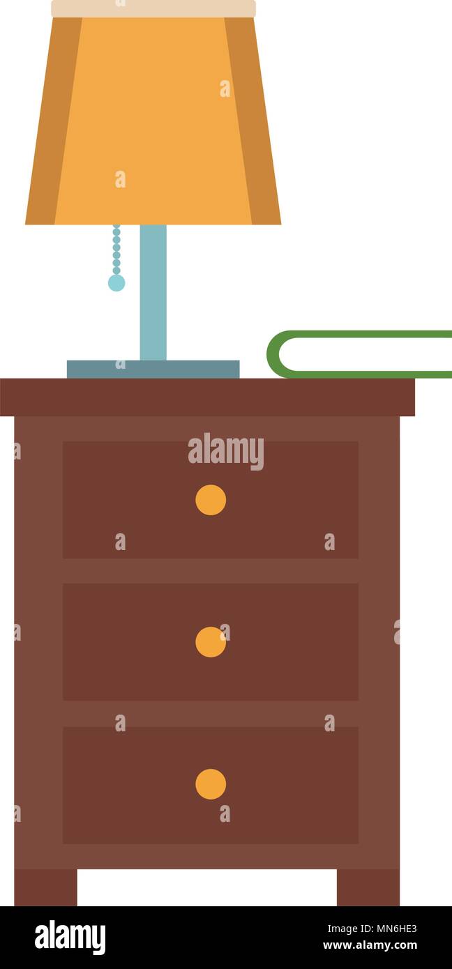 drawer with light lamp and book Stock Vector Image & Art - Alamy