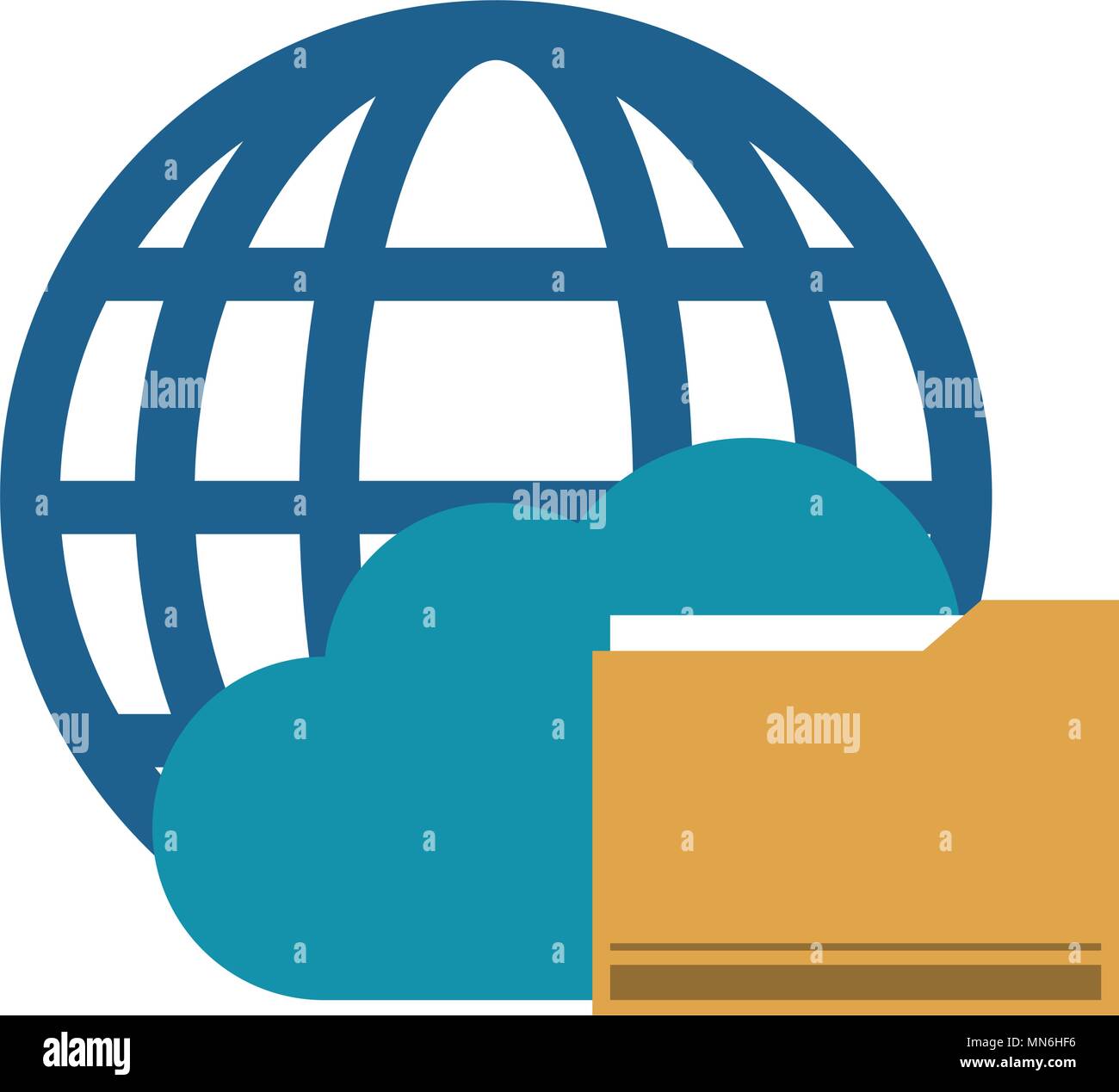 Global sphere cloud folder hi-res stock photography and images - Alamy