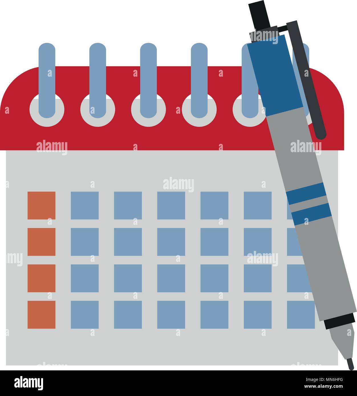 Calendar schedule symbol Stock Vector Image & Art - Alamy