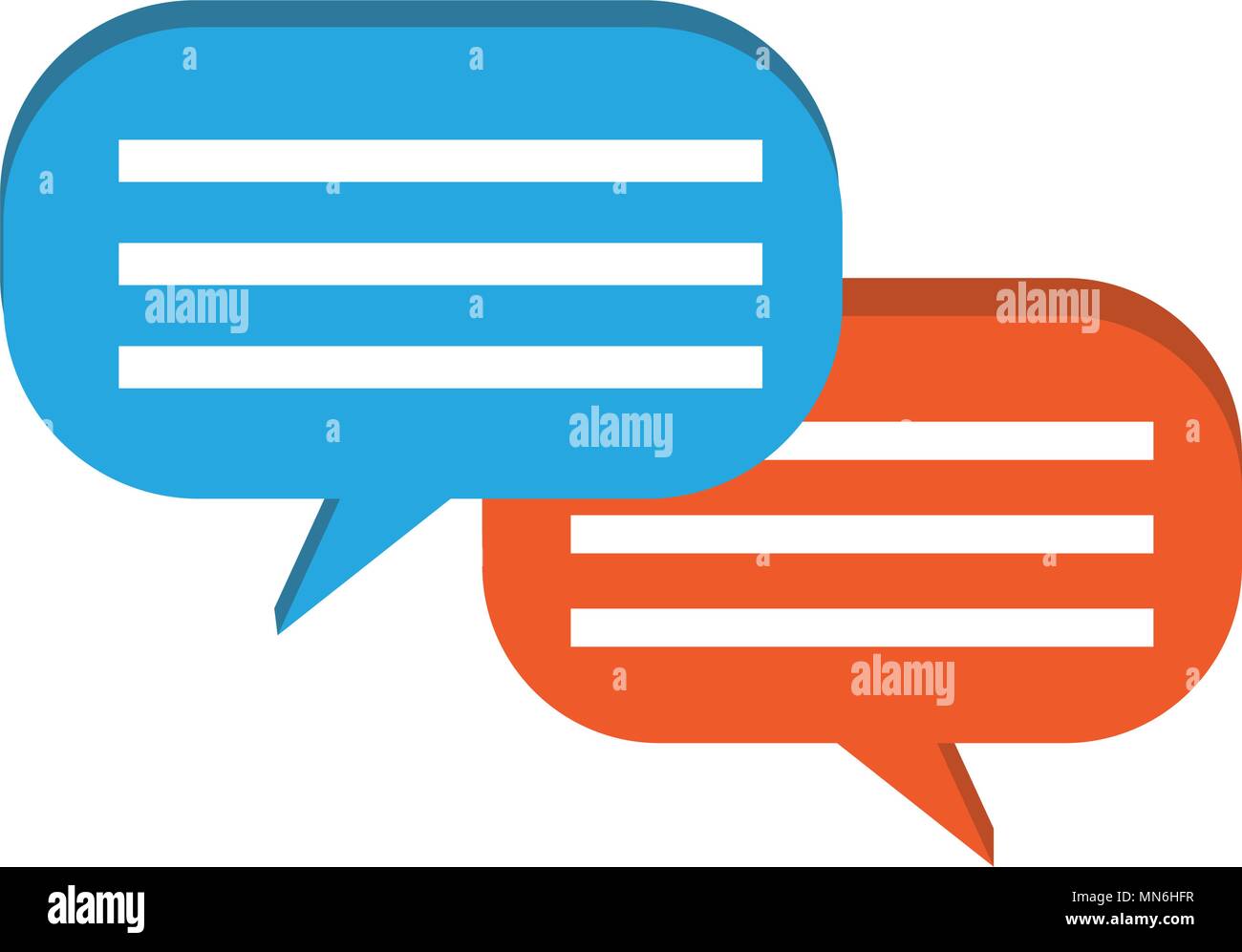 Chat bubbles symbol Stock Vector Image & Art - Alamy