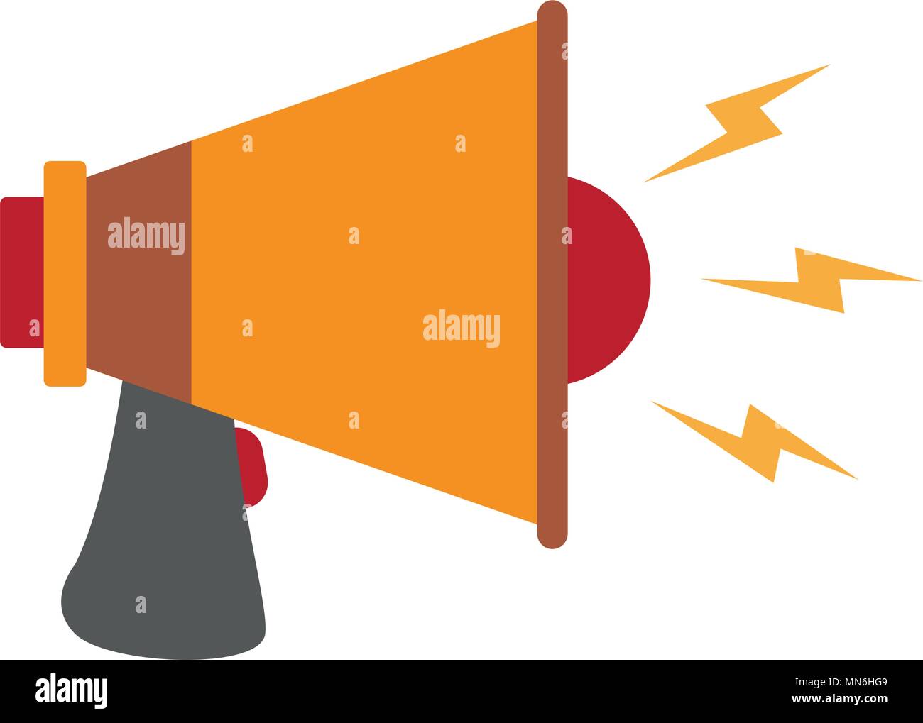 Bullhorn advertising symbol Stock Vector Image & Art - Alamy