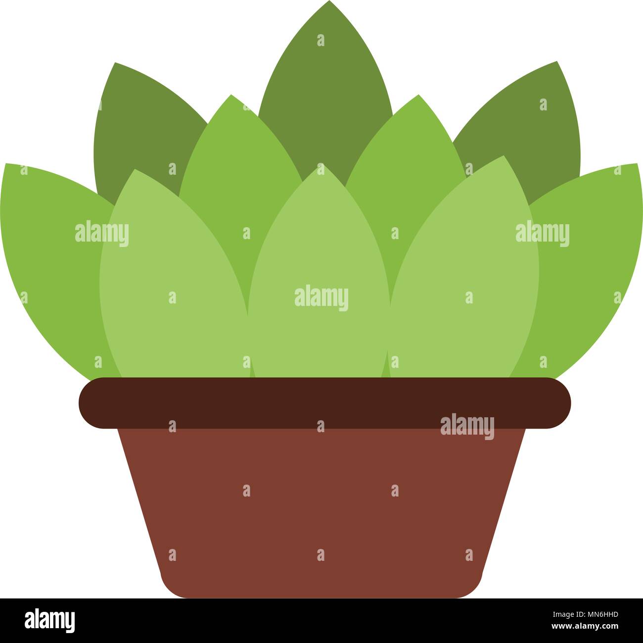 Plant in pot symbol Stock Vector Image & Art - Alamy