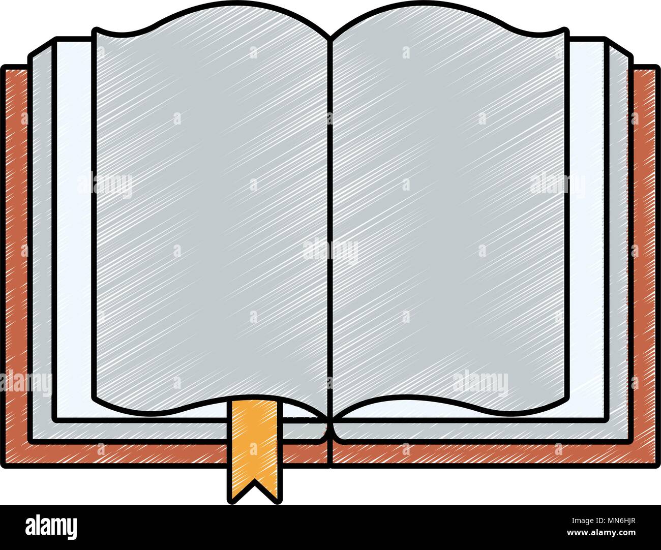 Book open symbol scribble Stock Vector Image & Art - Alamy
